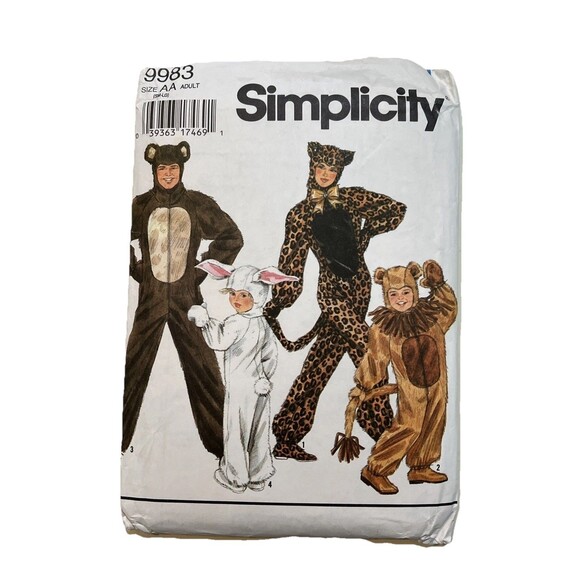Simplicity | Office | Simplicity Sewing Pattern Costumes 9983 Adult Sml ...